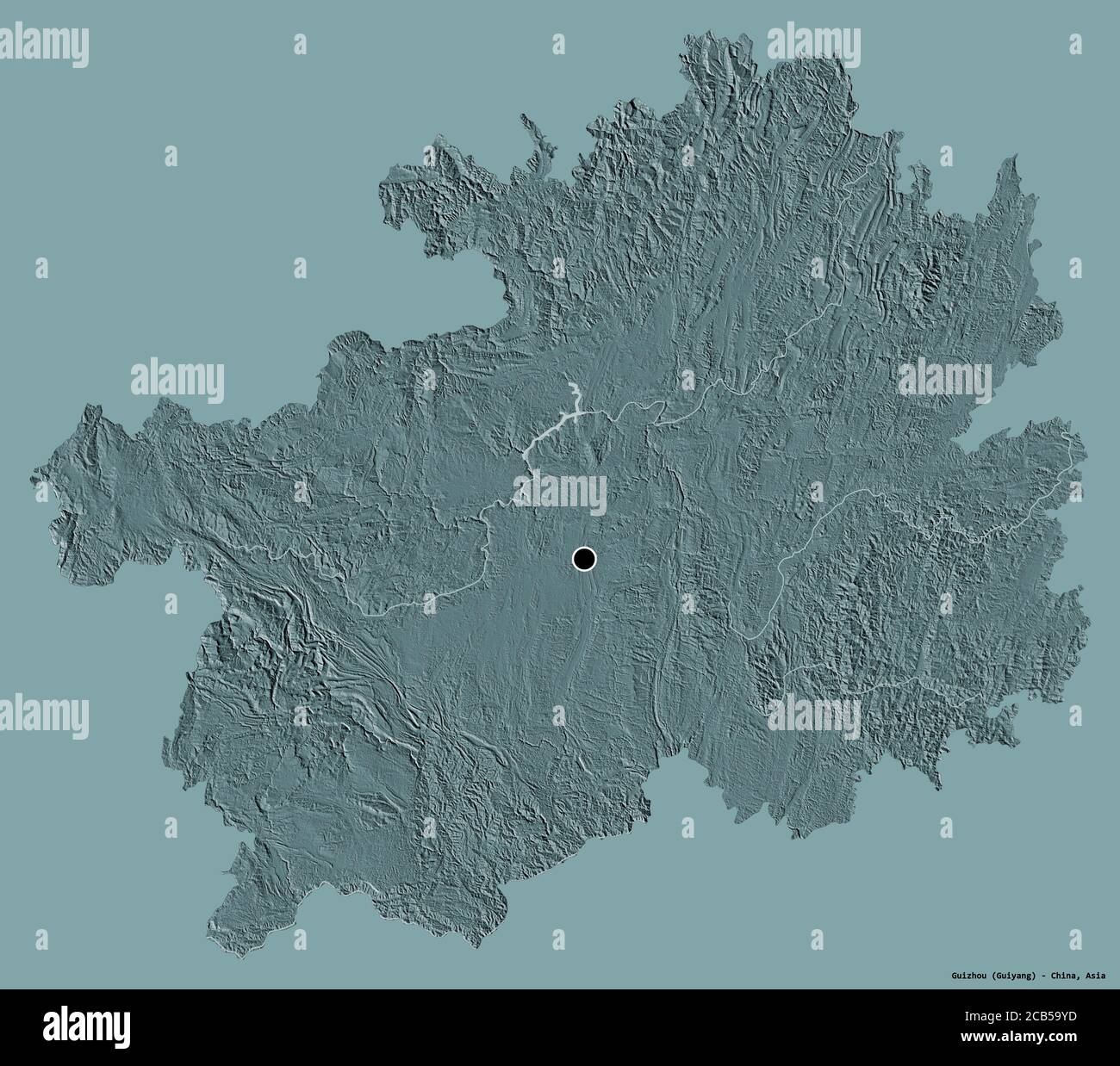 Guiyang map hi-res stock photography and images - Alamy