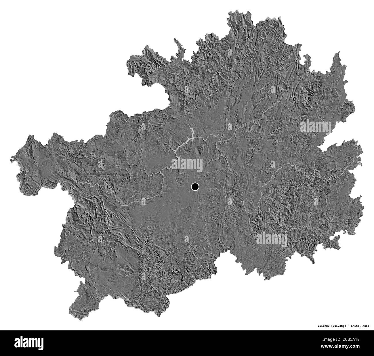 Guizhou map Cut Out Stock Images & Pictures - Alamy