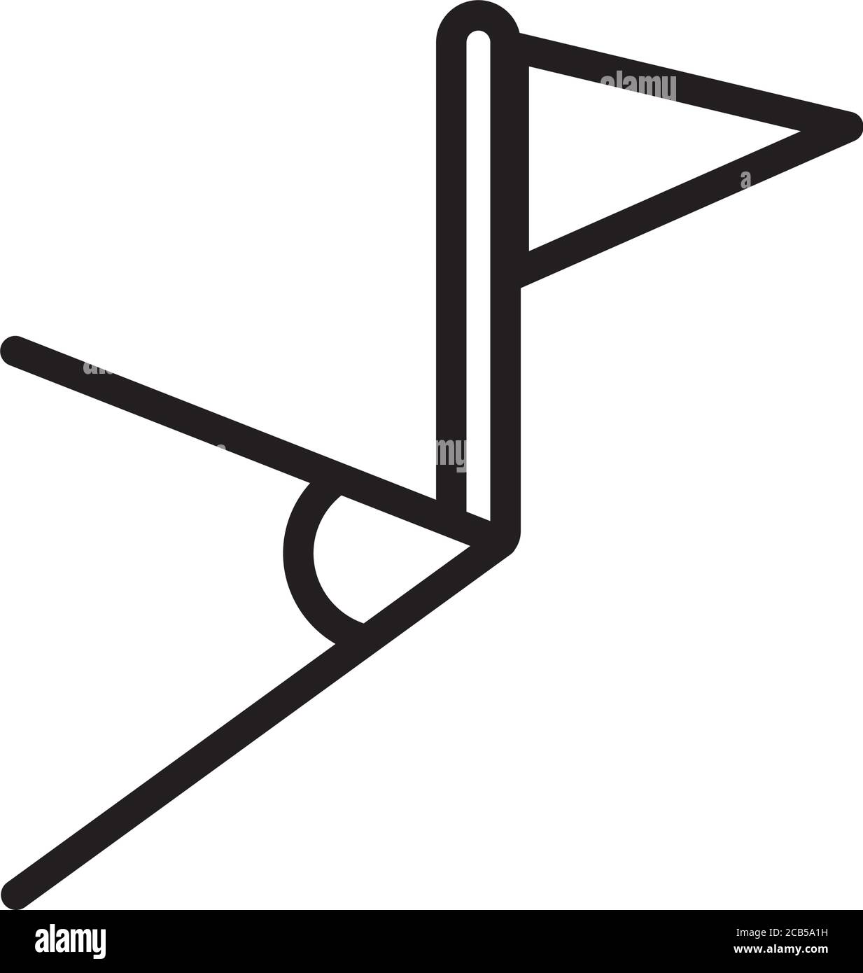 Football pitch corner flag Stock Vector Images - Alamy