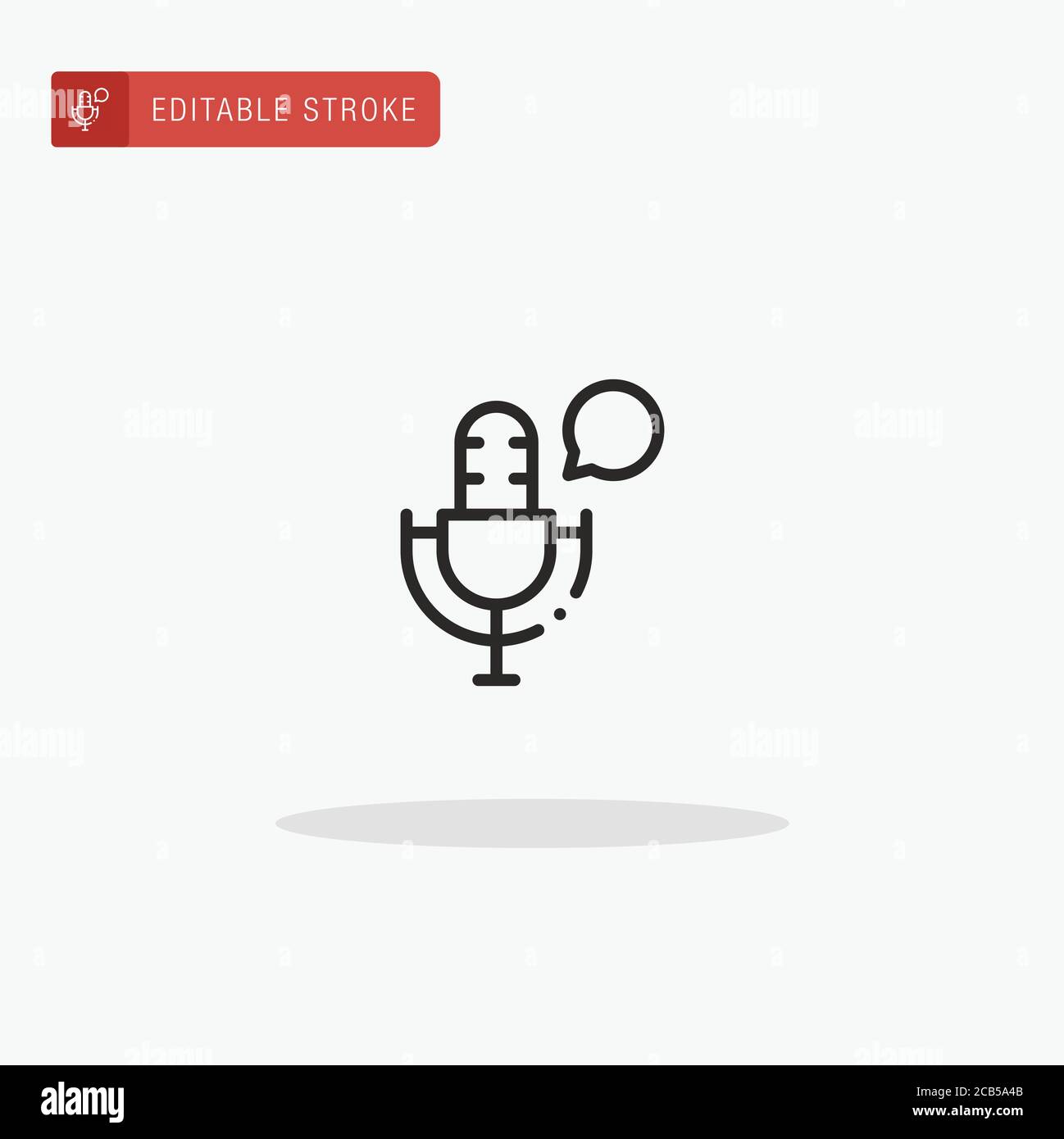 Microphone icon vector. Microphone icon for presentation Stock Vector ...