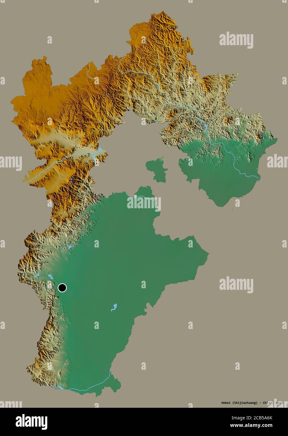 Map of shijiazhuang hi-res stock photography and images - Alamy