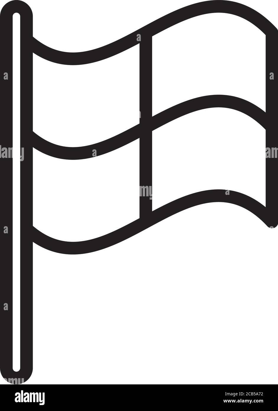 football line judge flag line style icon vector illustration design ...