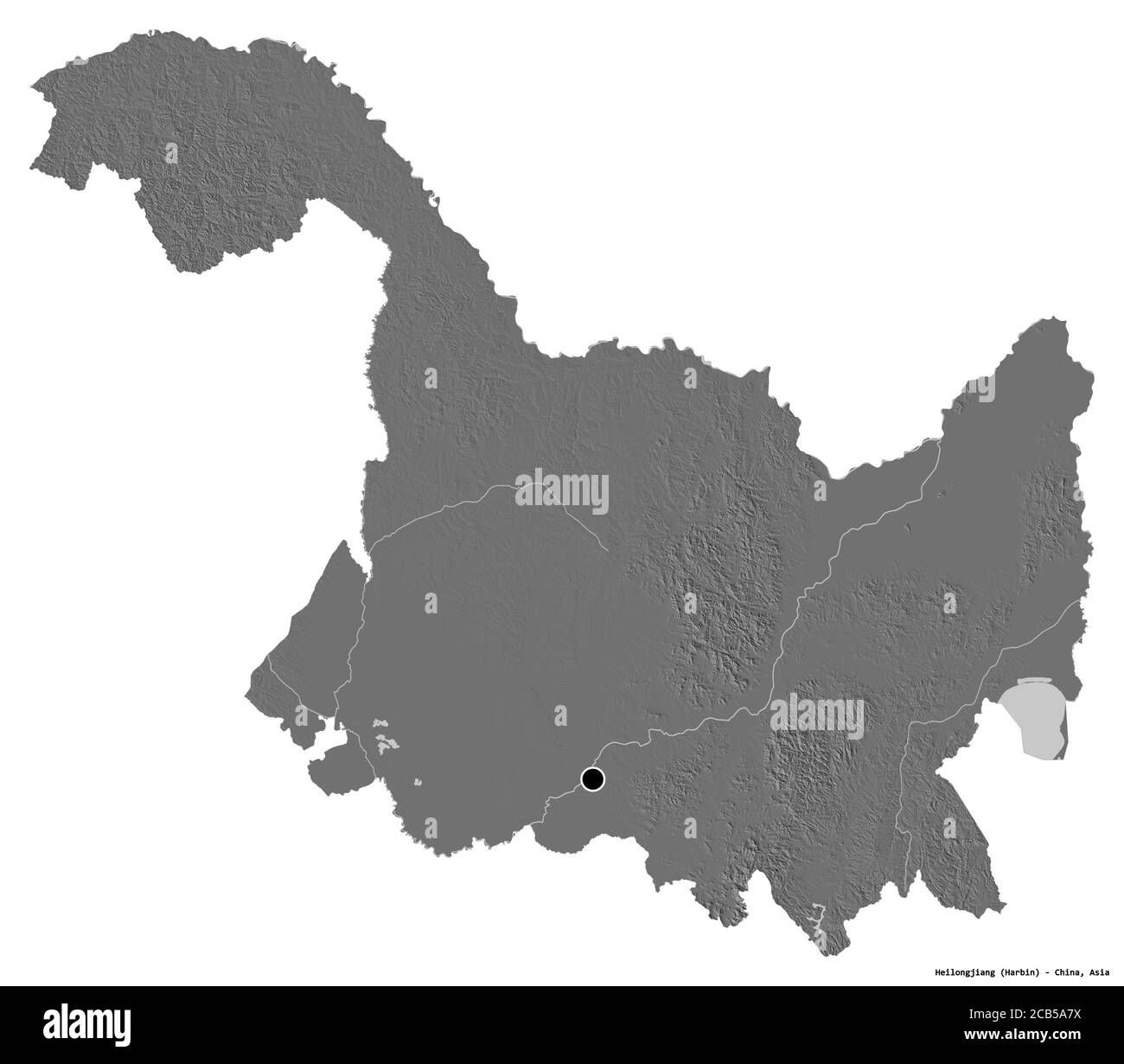 Heilongjiang map Black and White Stock Photos & Images - Alamy