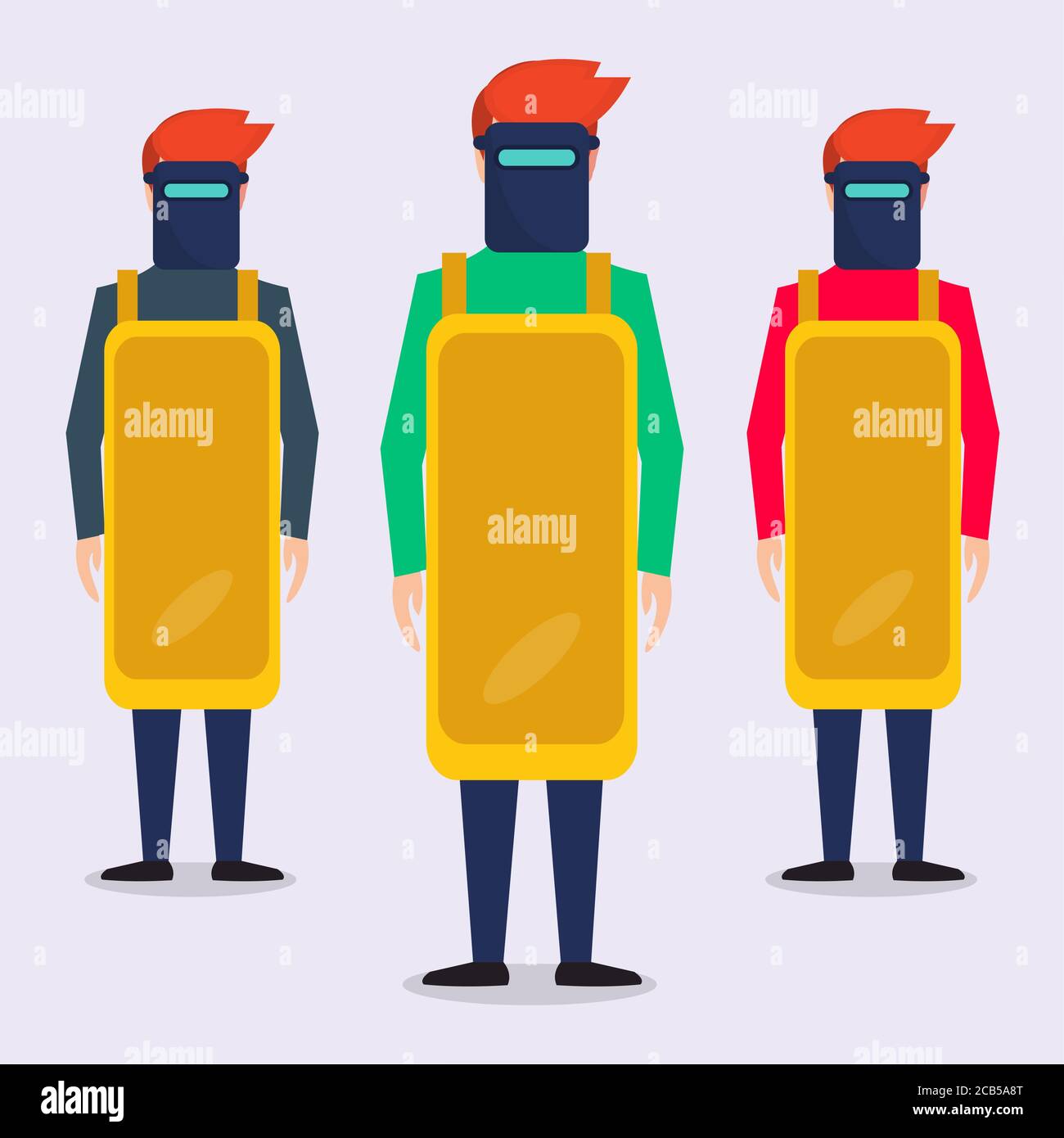 Professional welder worker welding in Stock Vector Images - Alamy