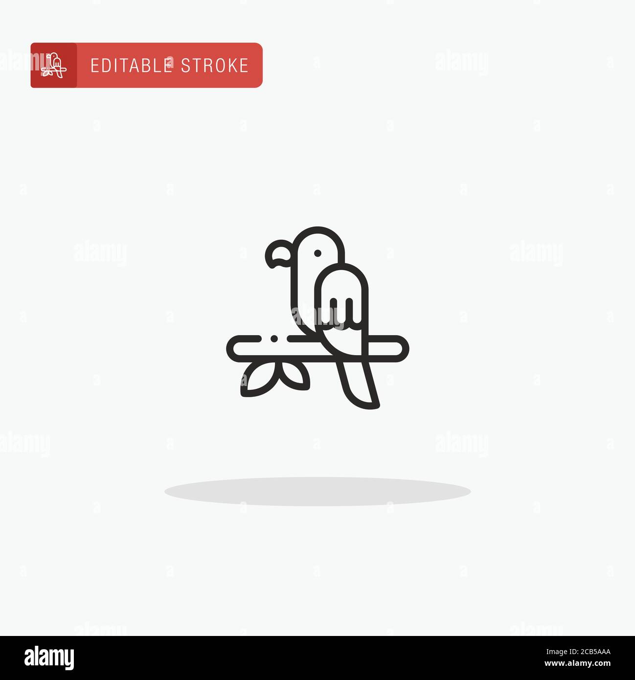 Parrot icon vector. Parrot icon for presentation Stock Vector Image ...