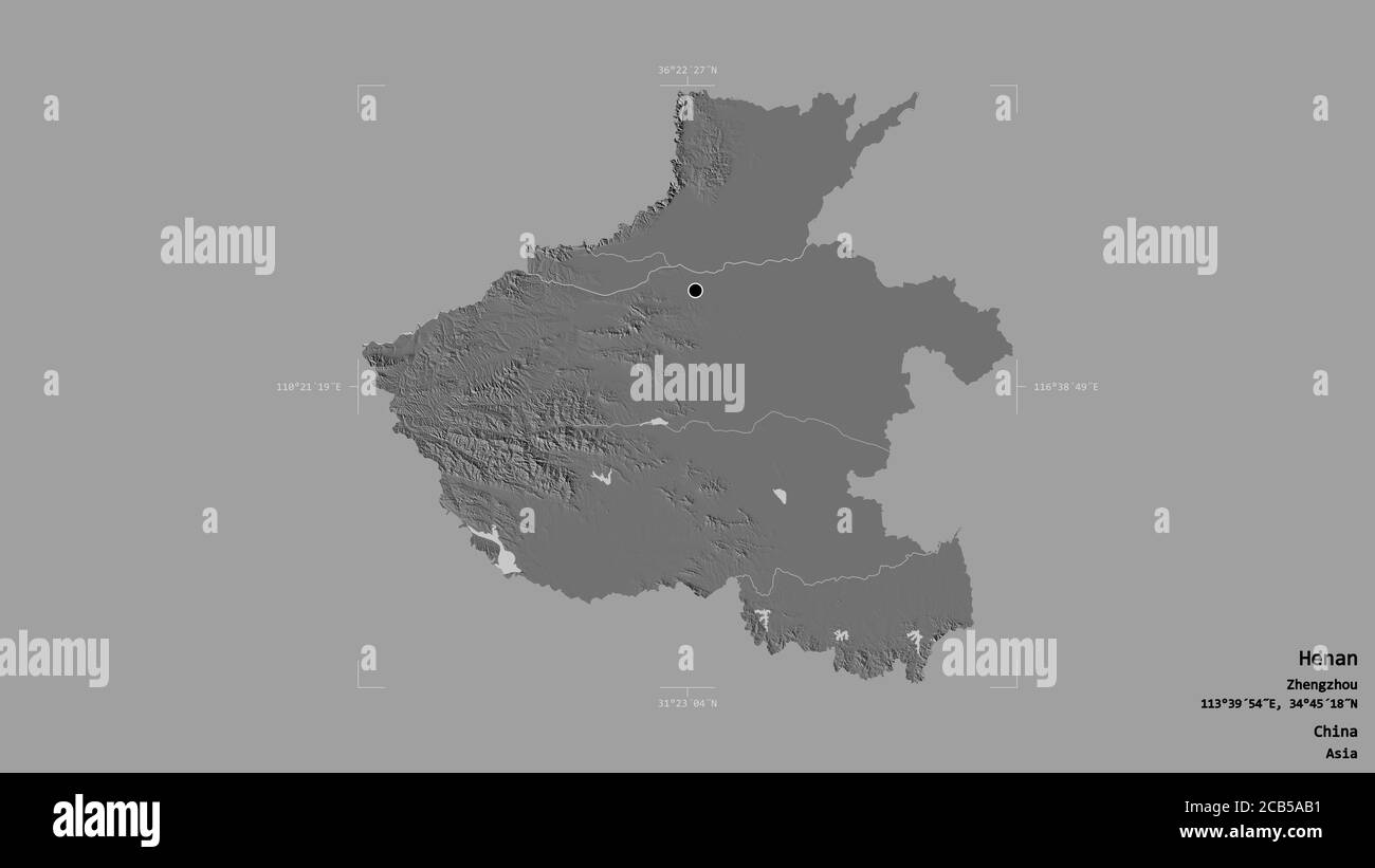 Map Henan Province China High Resolution Stock Photography and Images ...