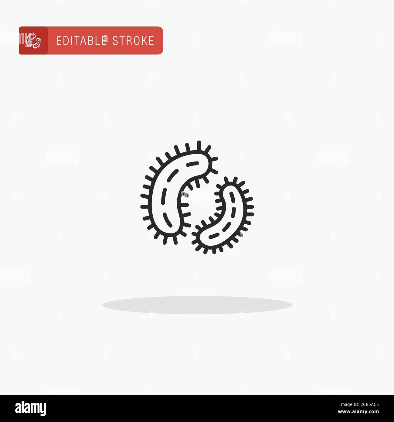 Bacteria icon vector. Bacteria icon for presentation Stock Vector Image ...