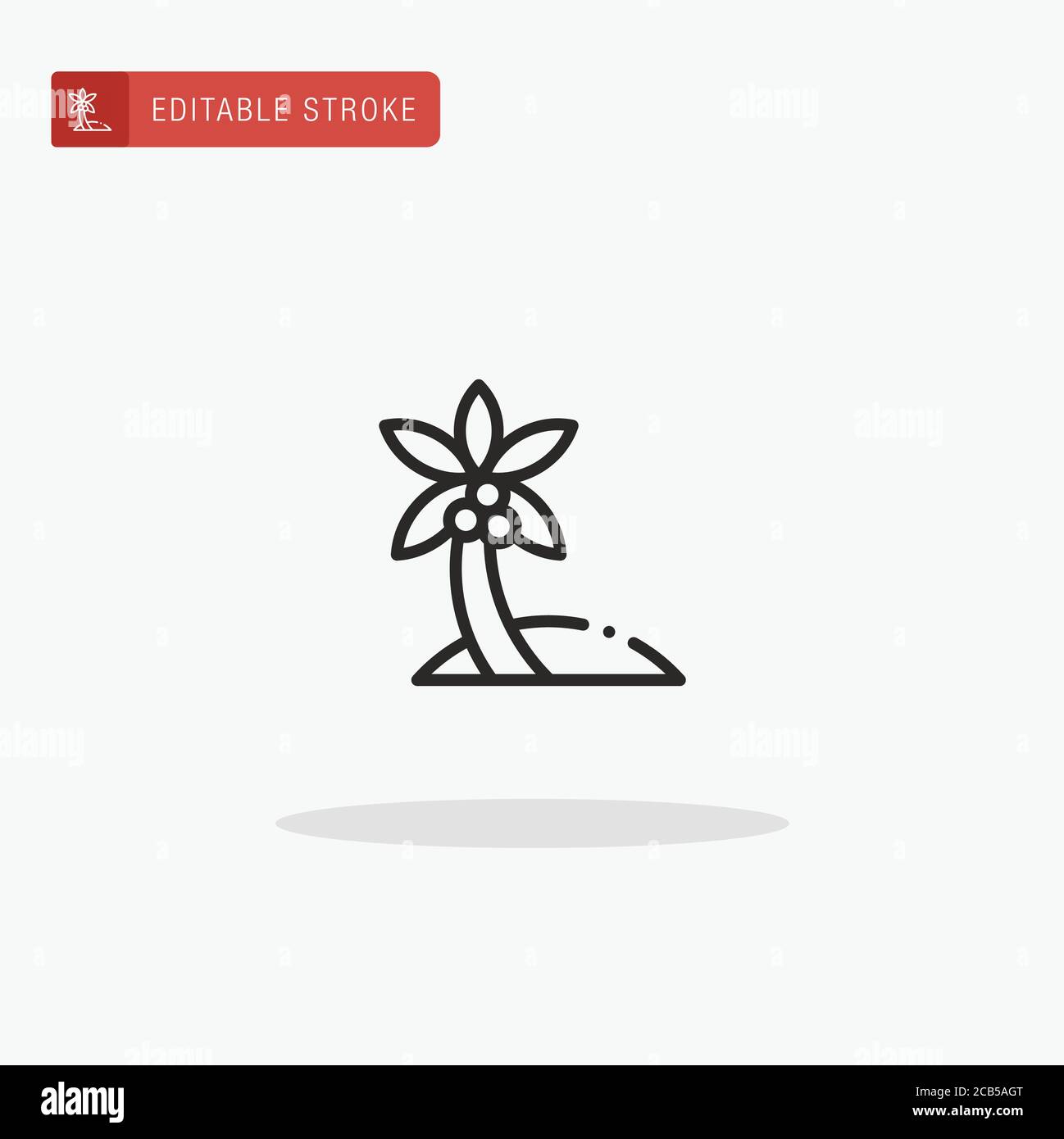 Coconut Tree icon vector. Coconut Tree icon for presentation Stock ...