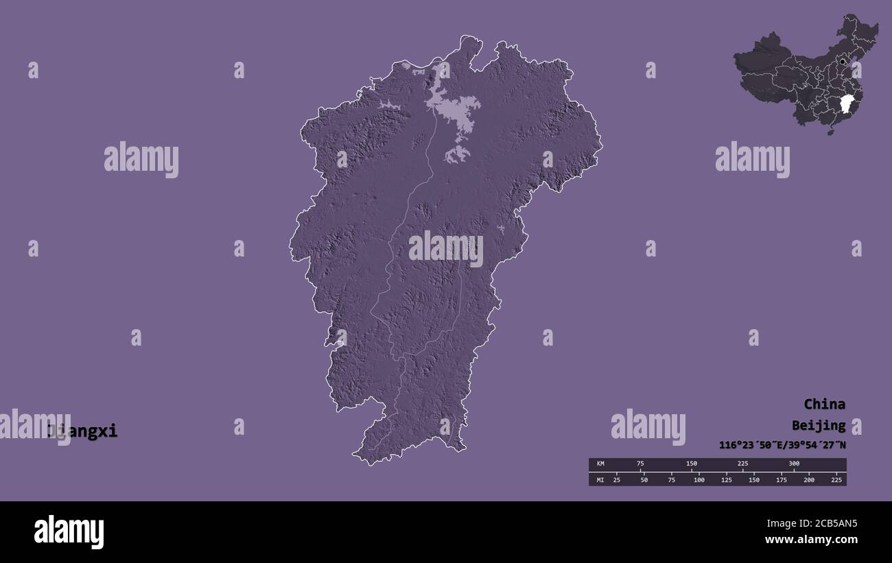 Jiangxi china asia map hi-res stock photography and images - Alamy
