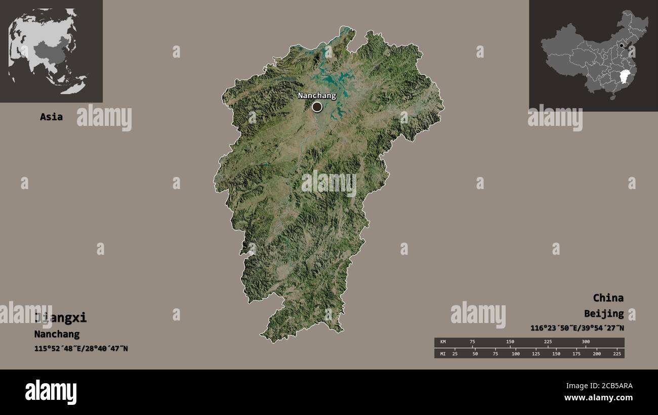 Jiangxi china asia map hi-res stock photography and images - Alamy