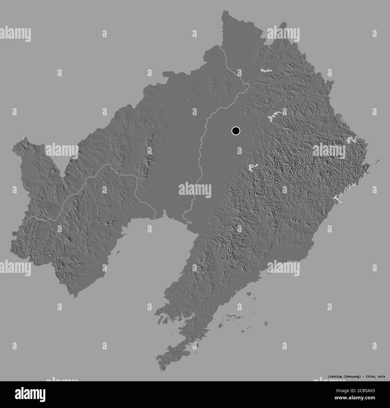 Liaoning map Black and White Stock Photos & Images - Alamy