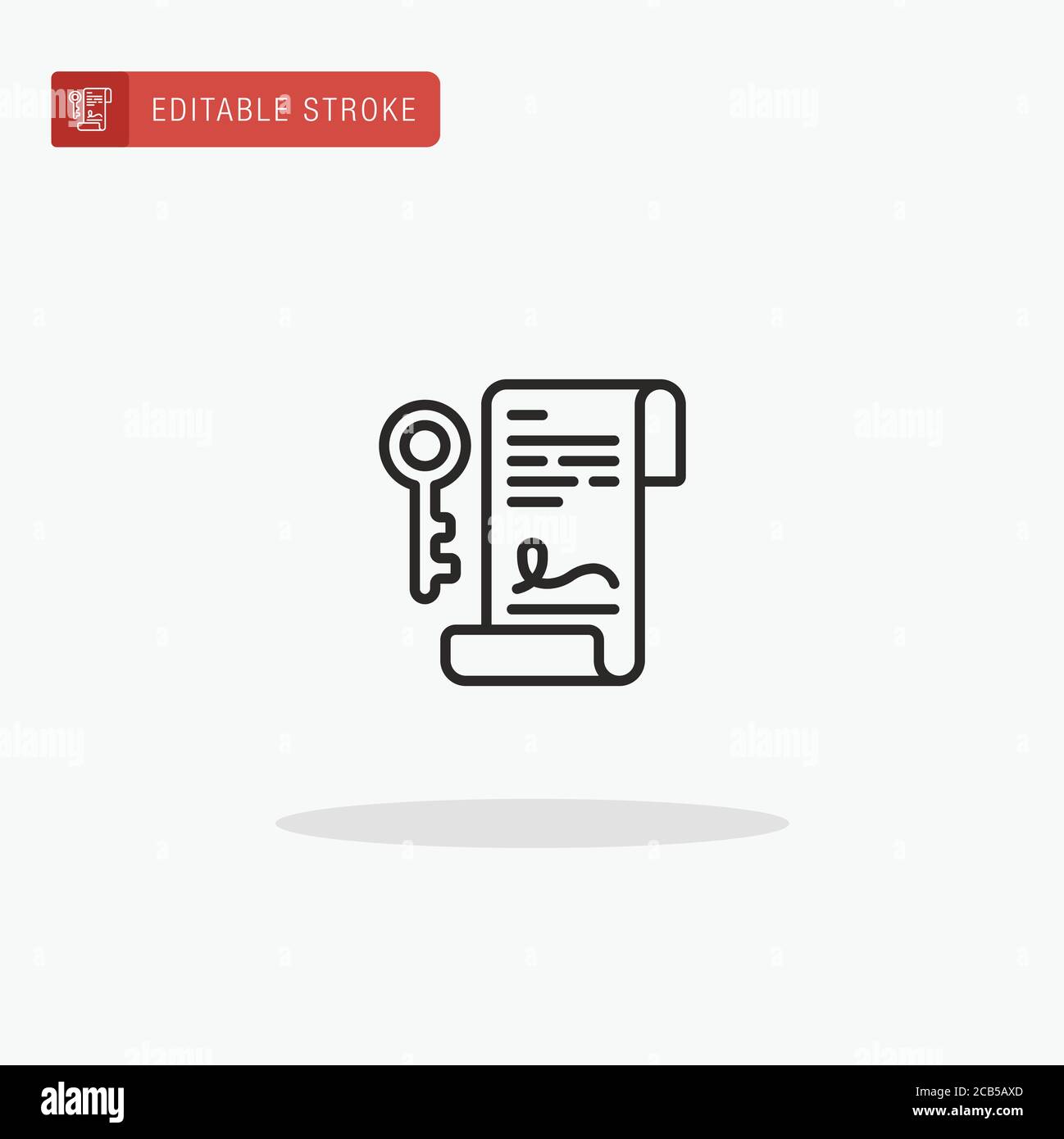 Contract icon vector. Contract icon for presentation Stock Vector Image ...