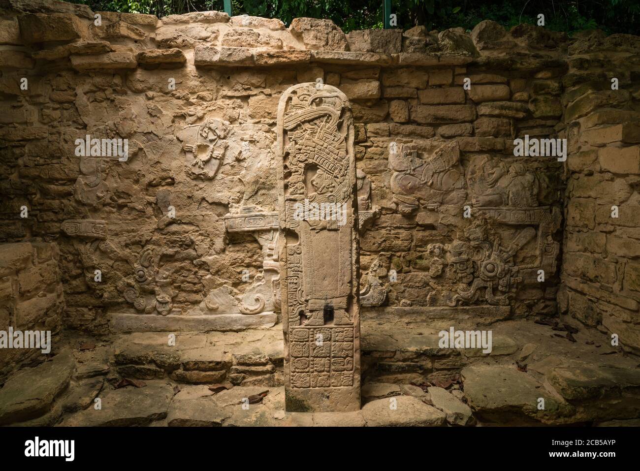 Stela 35 in Building 21 depicts Lady Evenstar, the mother of king Bird ...