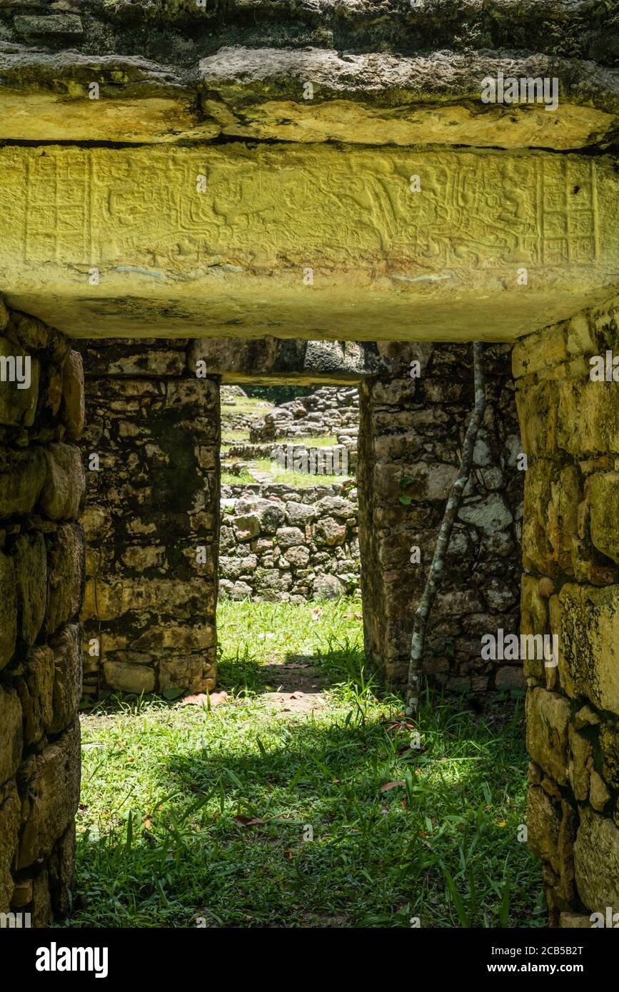 Yaxchilan structure hi-res stock photography and images - Alamy