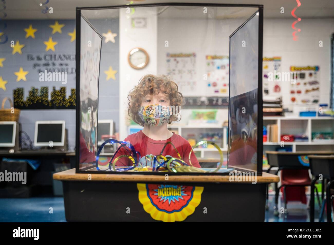 Sick teacher in the classroom hi-res stock photography and images - Alamy
