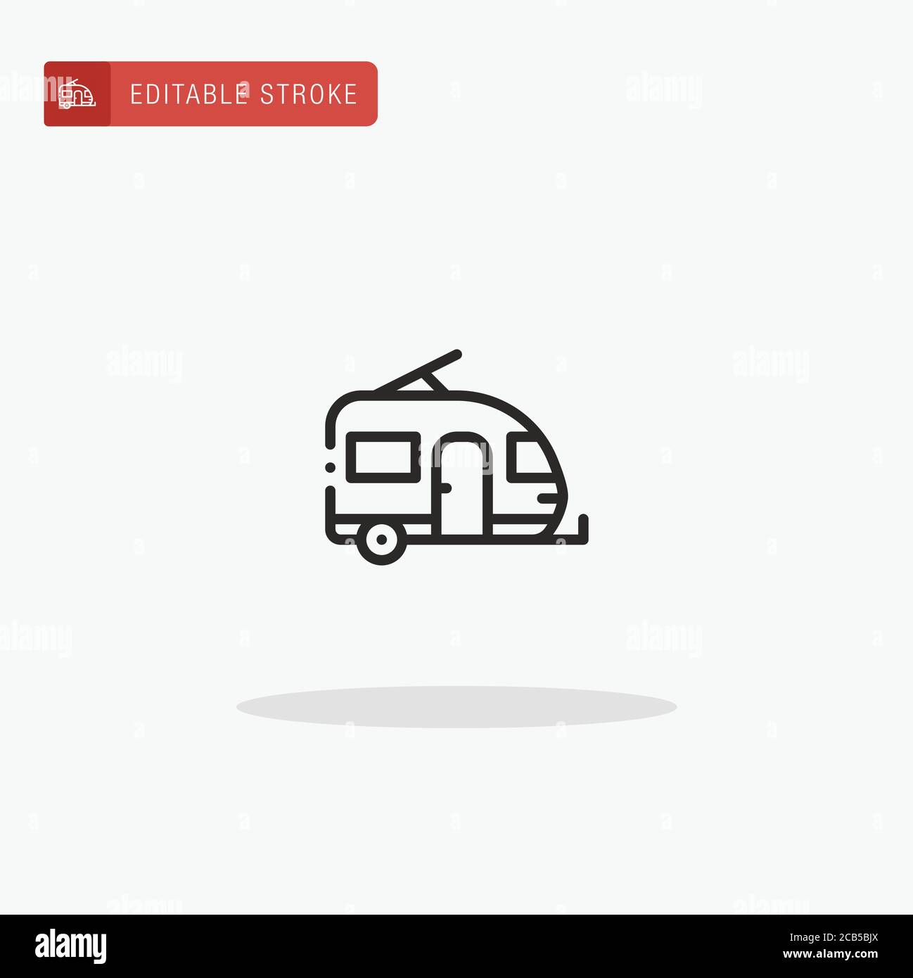 Trailer icon vector. Trailer icon for presentation Stock Vector Image ...