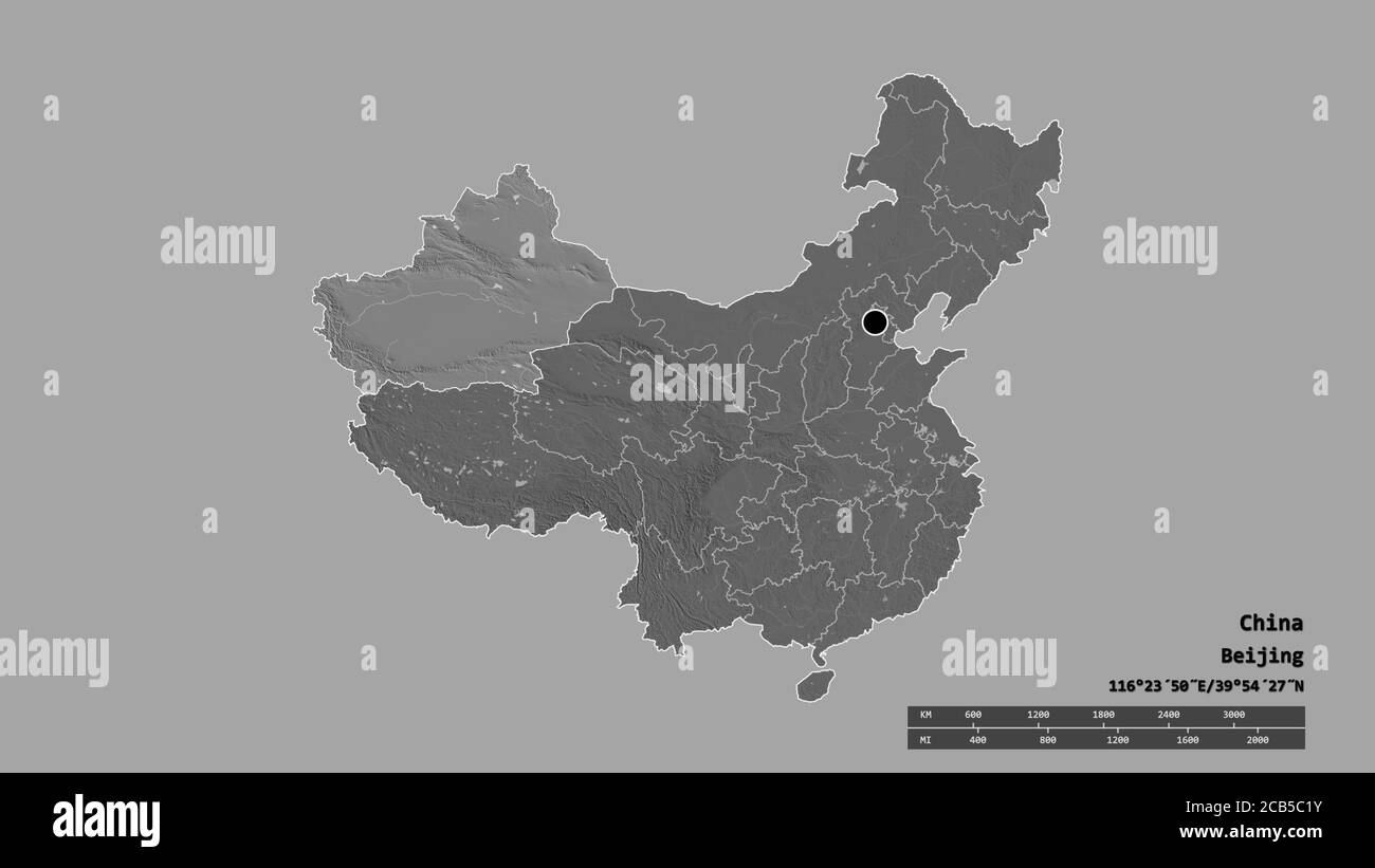 Map of xinjiang Black and White Stock Photos & Images - Alamy