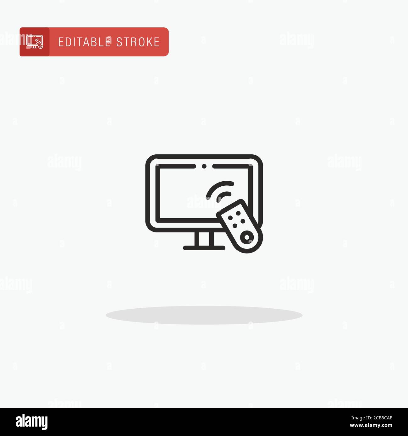 Watch Tv icon vector. Watch Tv icon for presentation Stock Vector Image ...