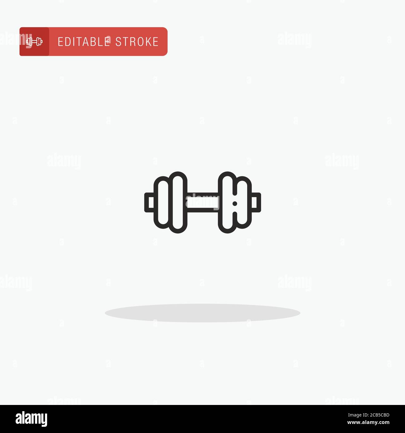Dumbbell icon vector. Dumbbell icon for presentation Stock Vector Image ...