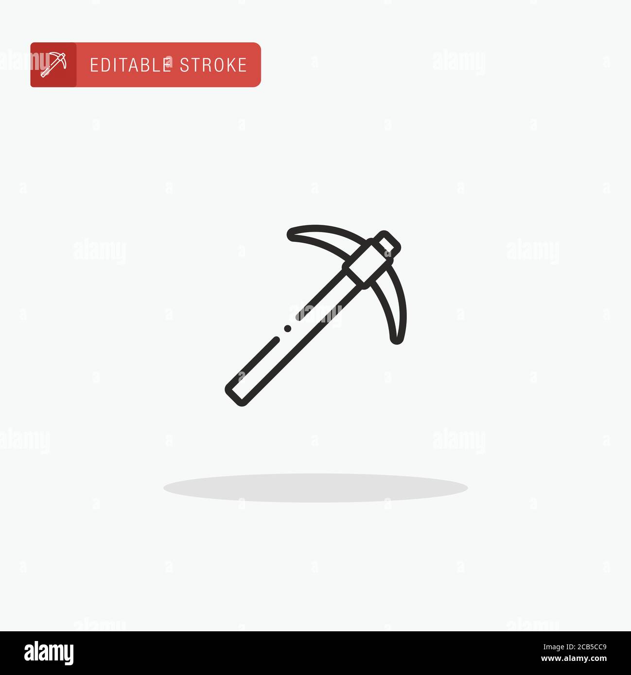 Pickaxe icon vector. Pickaxe icon for presentation Stock Vector Image ...