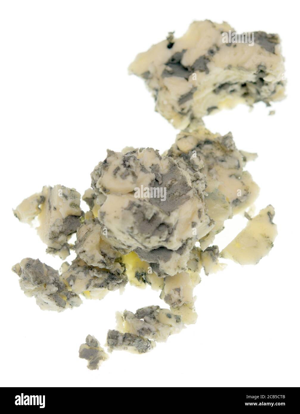 Blue cheese isolated on white background Stock Photo - Alamy