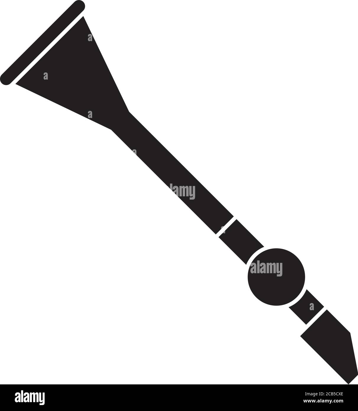 navratri shehnai silhouette style icon vector illustration design Stock ...