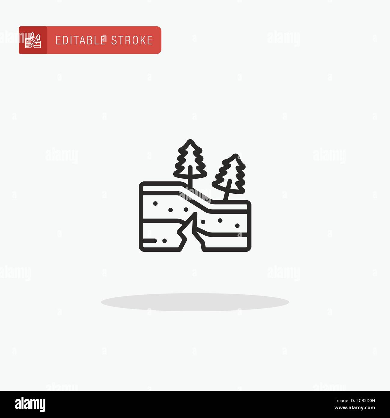 Earthquake icon vector. Earthquake icon for presentation Stock Vector ...