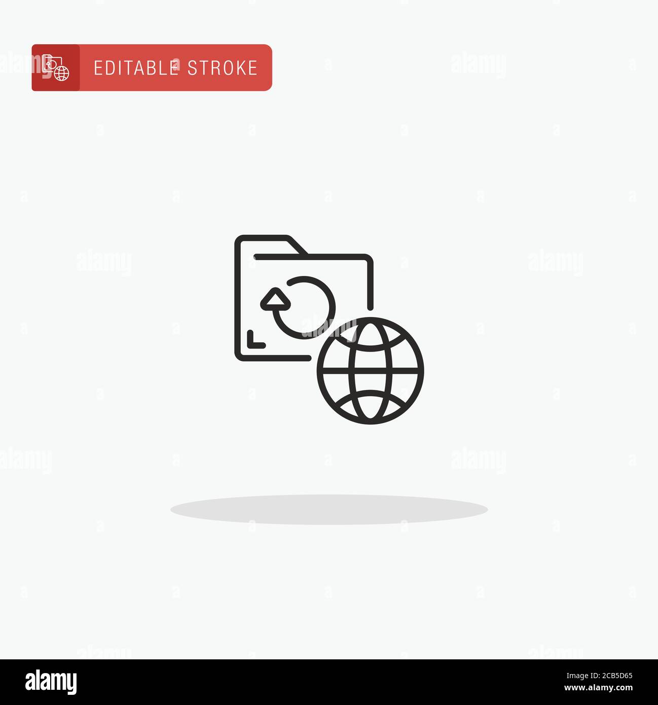 Folder icon vector. Folder icon for presentation Stock Vector Image ...