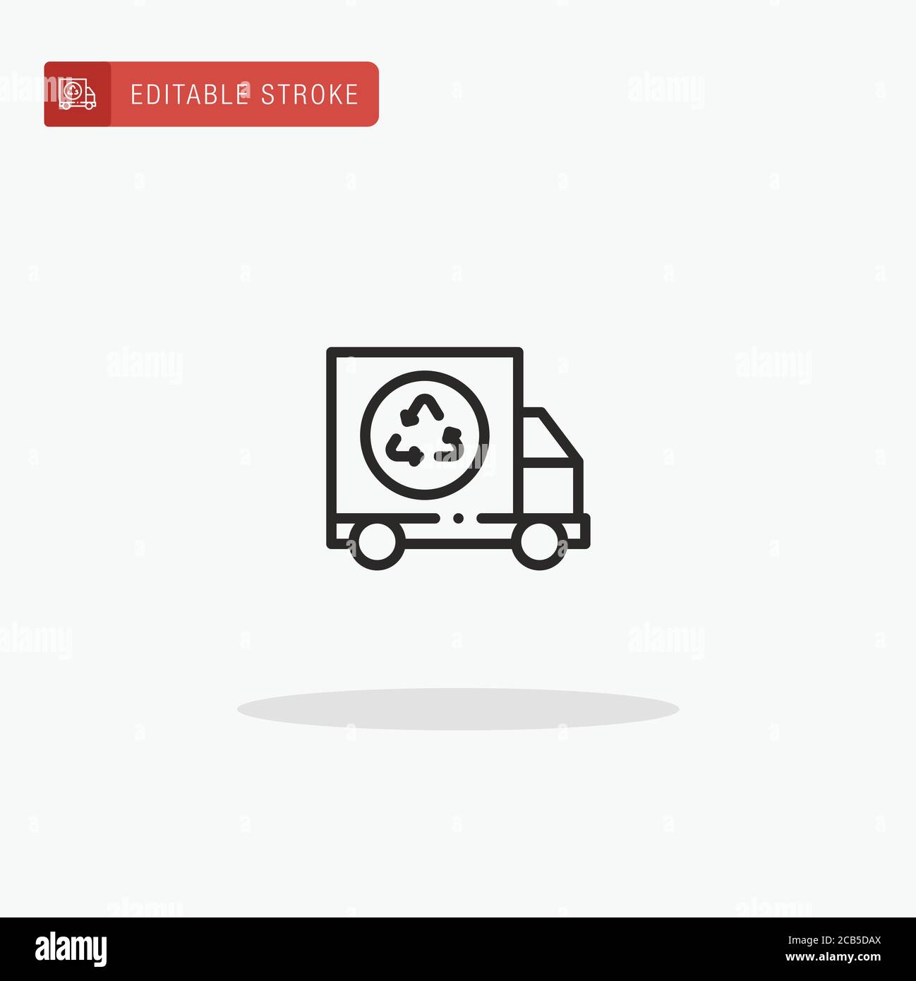 Recycling Truck icon vector. Recycling Truck icon for presentation ...
