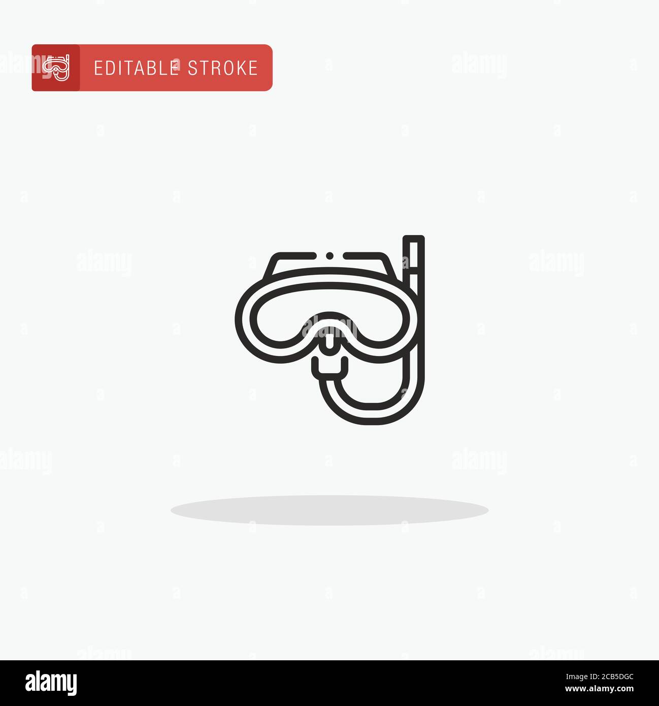 Snorkeling icon vector. Snorkeling icon for presentation Stock Vector ...