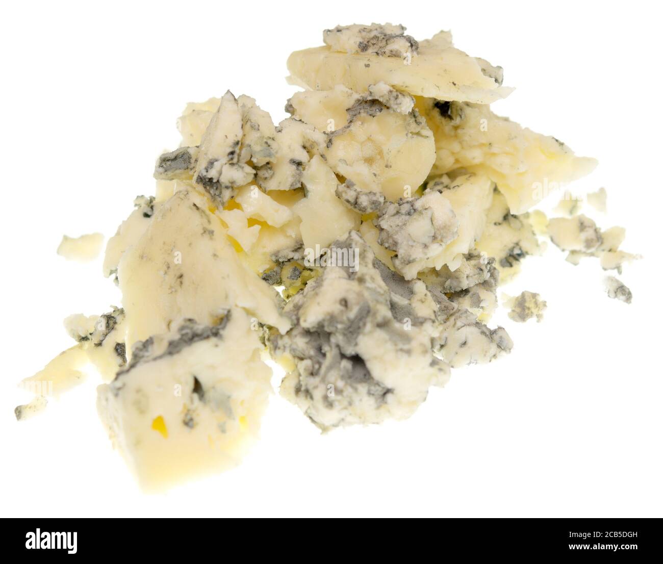 Blue cheese isolated on white background Stock Photo - Alamy