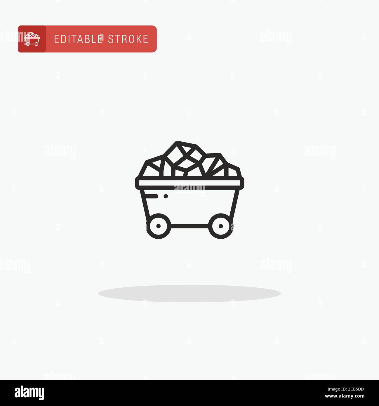 Mining Cart icon vector. Mining Cart icon for presentation Stock Vector ...