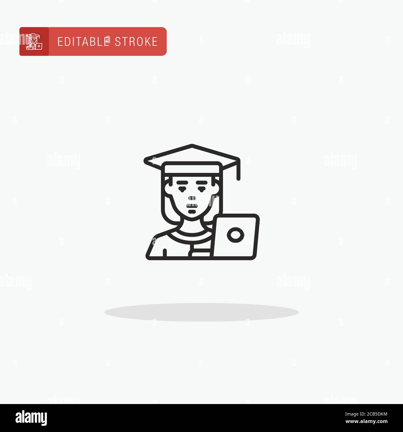 Student icon vector. Student icon for presentation Stock Vector Image ...