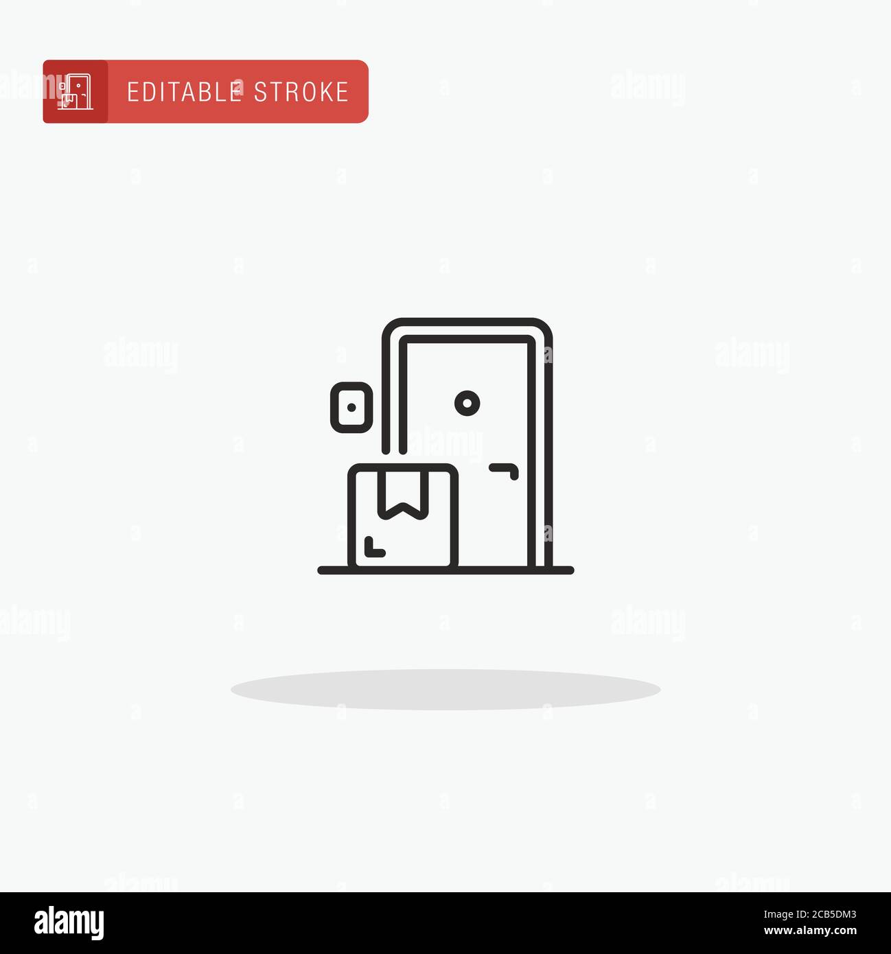 Doorstop icon vector. Doorstop icon for presentation Stock Vector Image ...