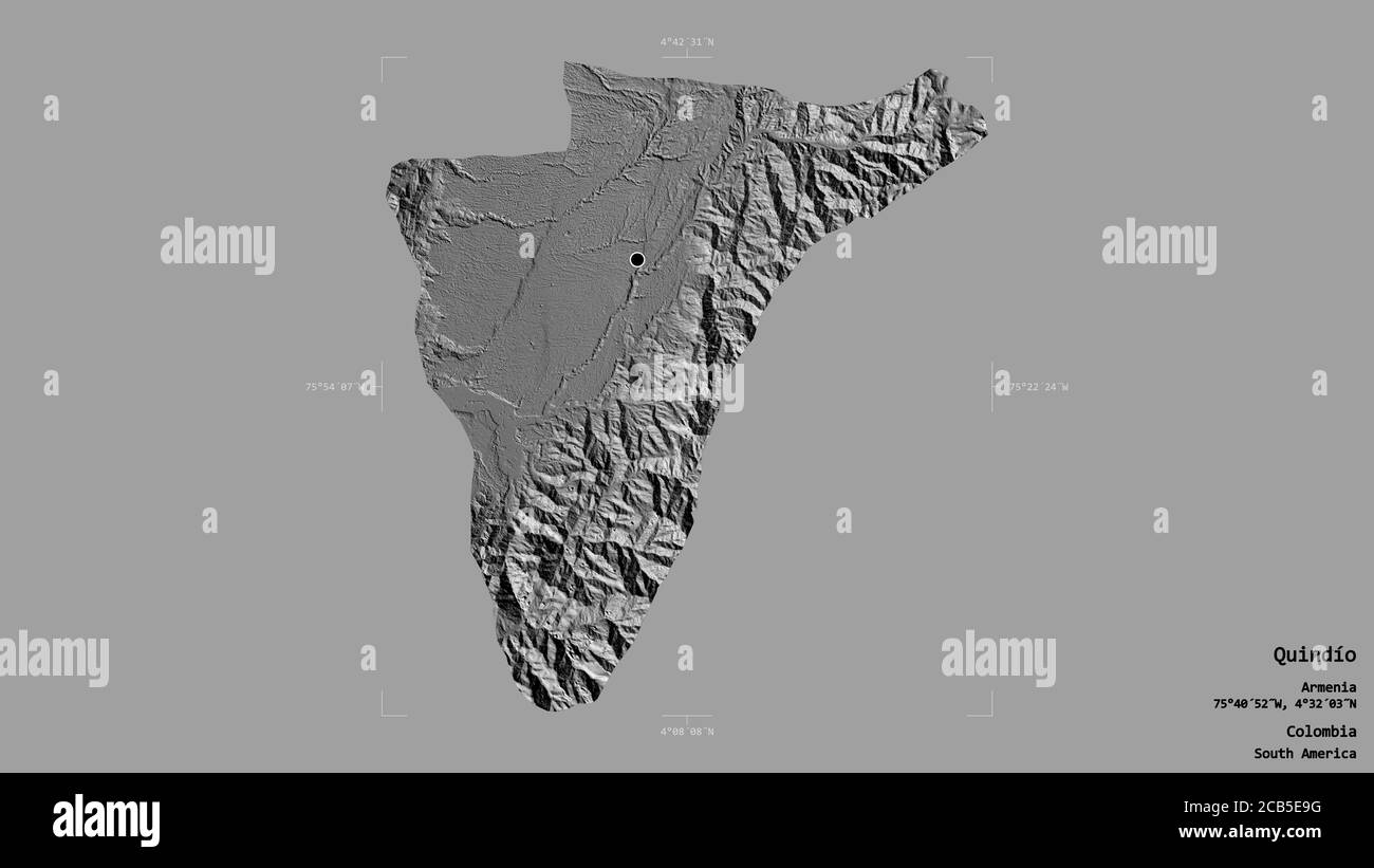 Quindio map hi-res stock photography and images - Alamy