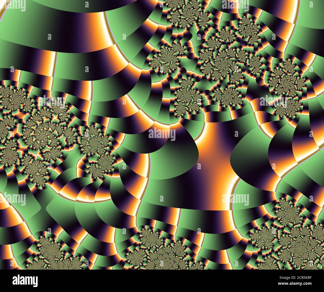 Computer generation of color fractal artwork Stock Photo - Alamy