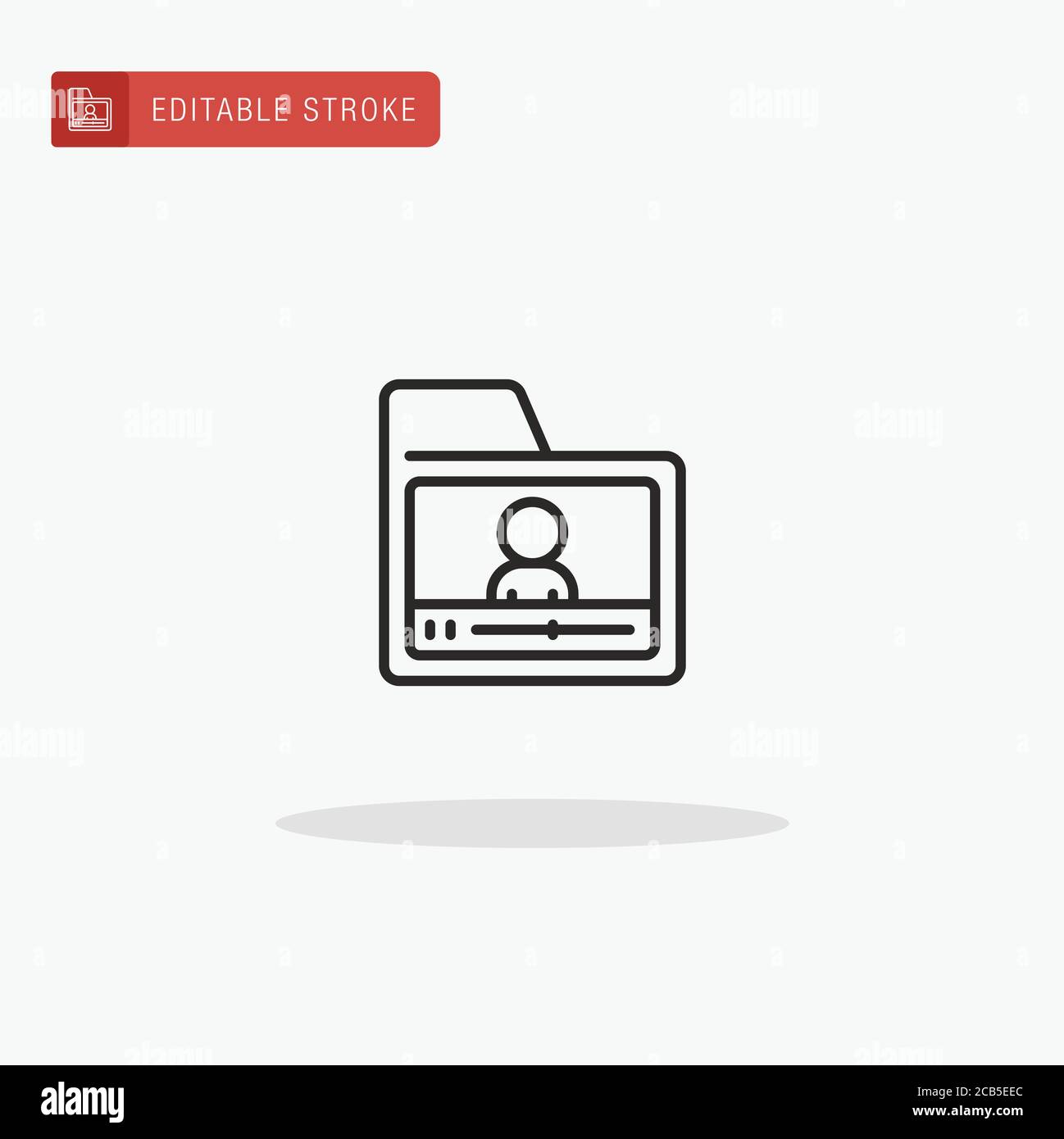 Folder icon vector. Folder icon for presentation Stock Vector Image ...