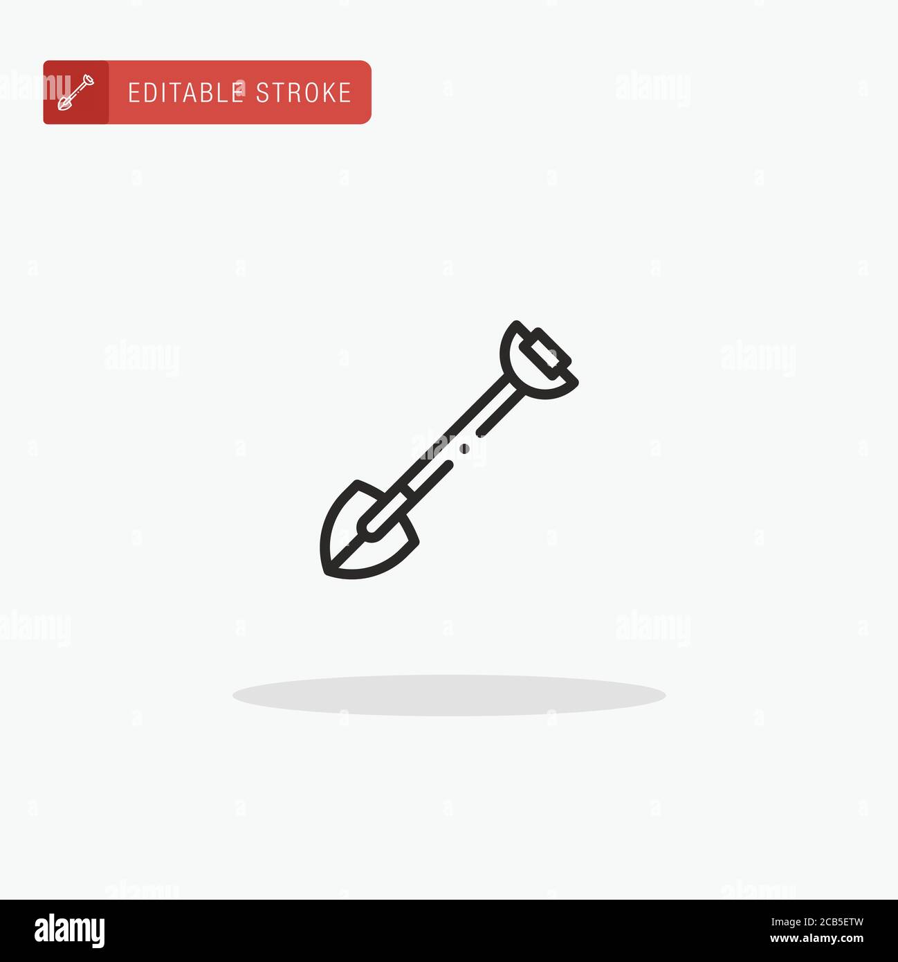 Garden tools snow shovel Cut Out Stock Images & Pictures - Alamy