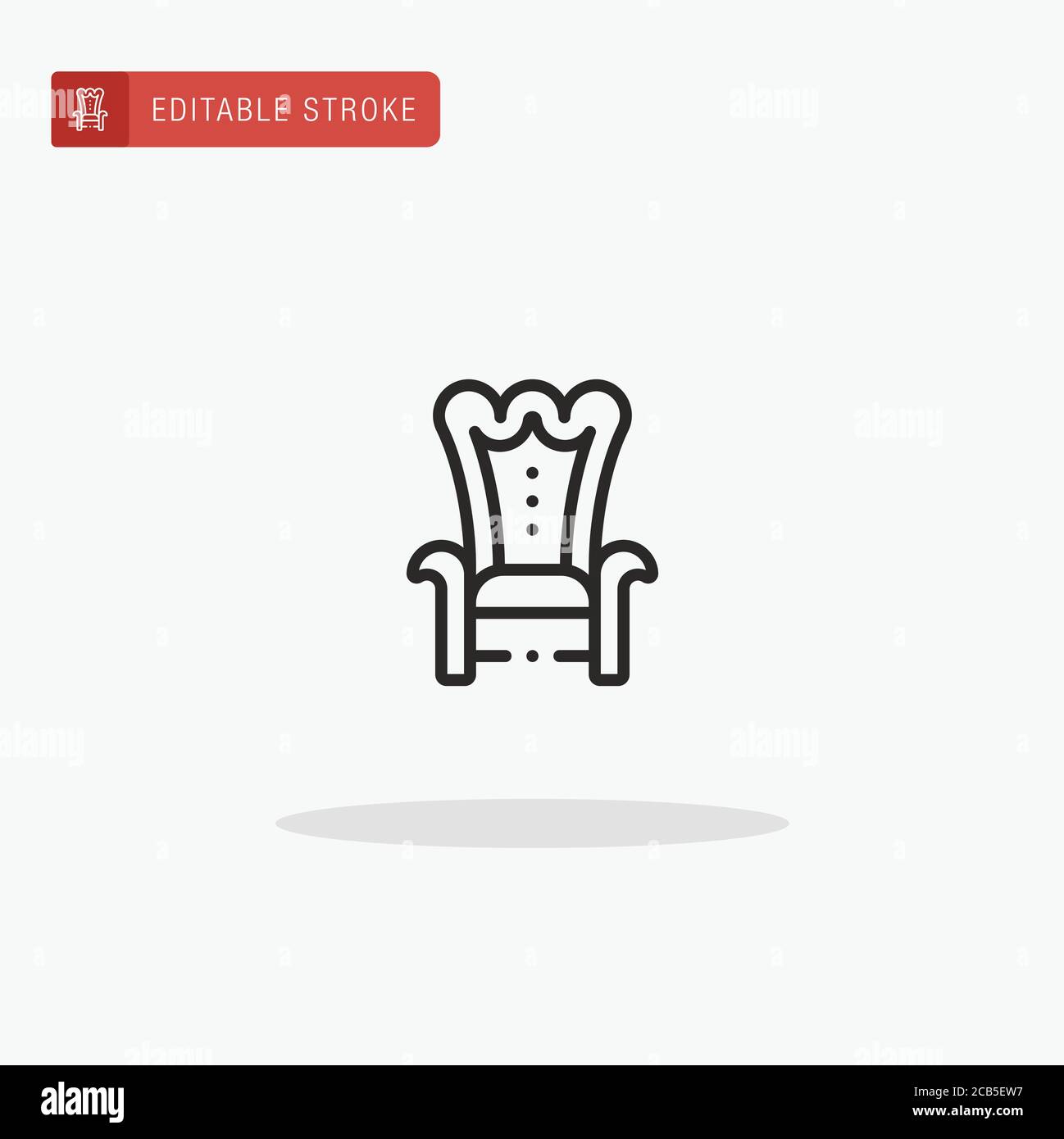 Throne icon vector. Throne icon for presentation Stock Vector Image ...