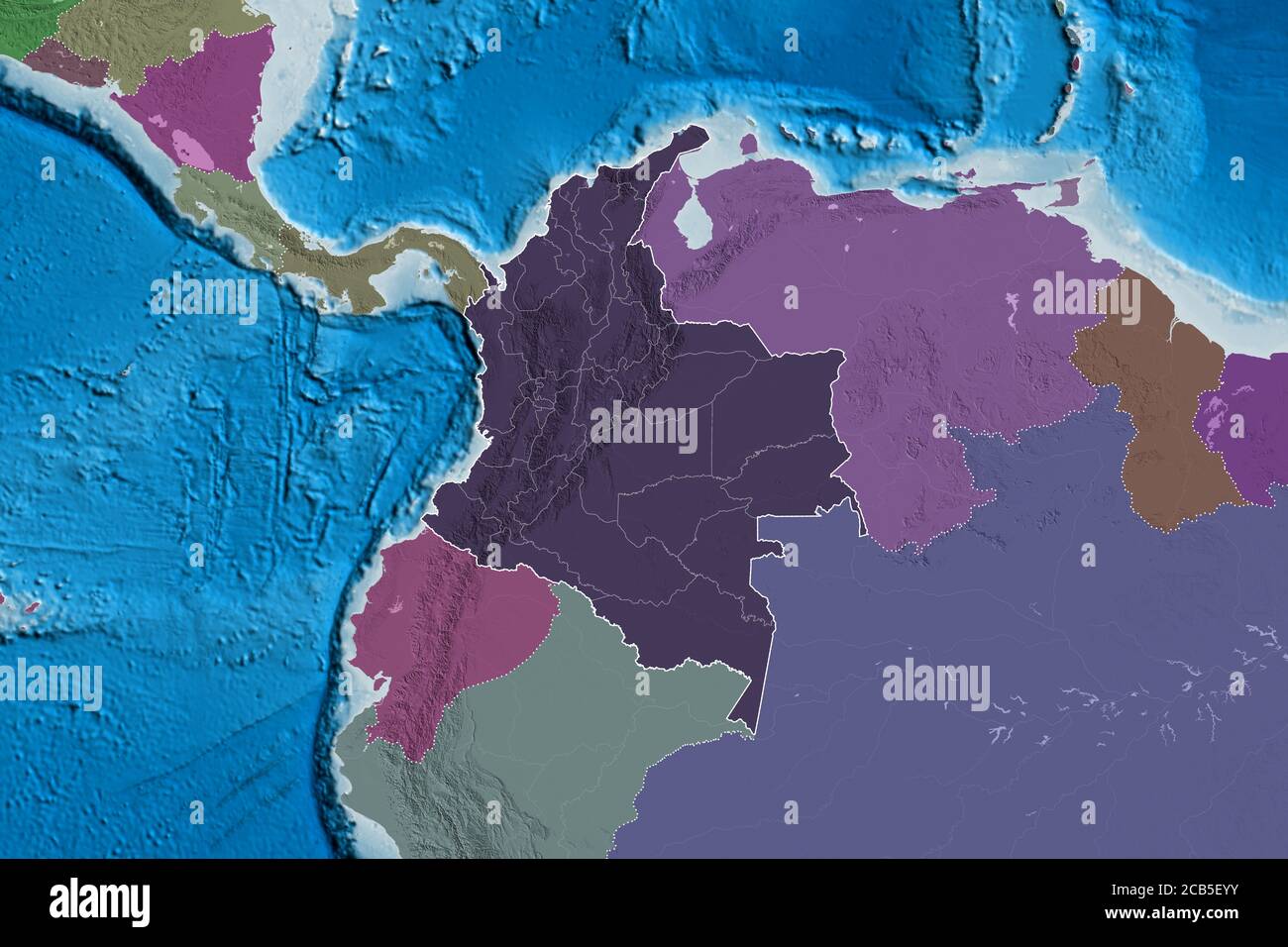 Colombia Outline High Resolution Stock Photography and Images - Alamy