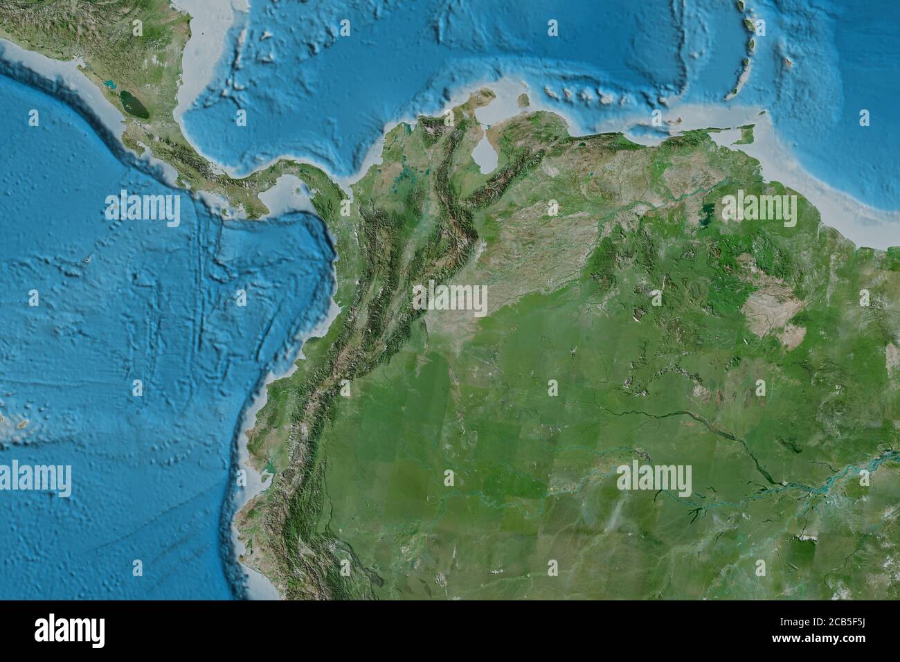 Satellite view colombia hi-res stock photography and images - Alamy