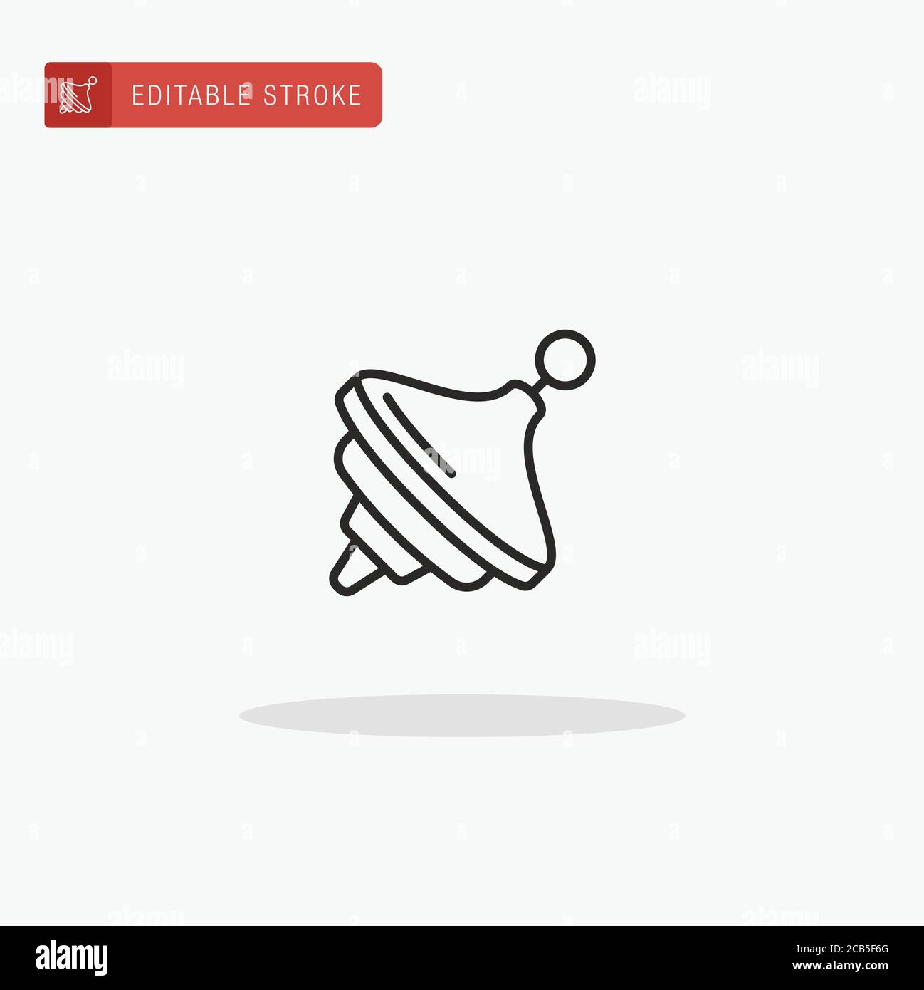 Spinning Top icon vector. Spinning Top icon for presentation Stock ...
