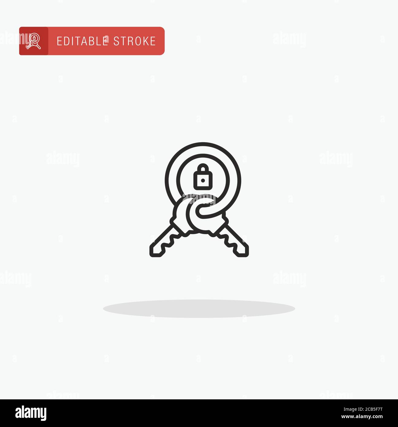 Outline keychain icon Stock Vector Images - Alamy
