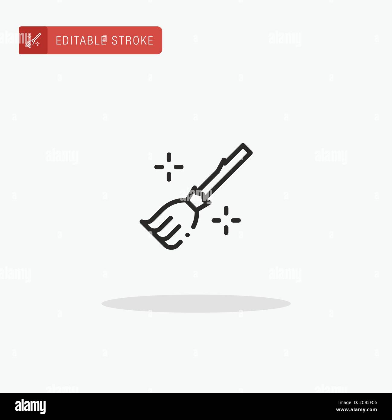 Magic Broom icon vector. Magic Broom icon for presentation Stock Vector ...