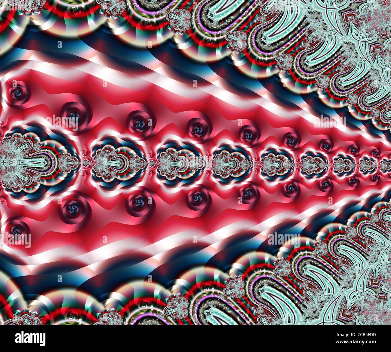Computer generation of color fractal artwork Stock Photo - Alamy
