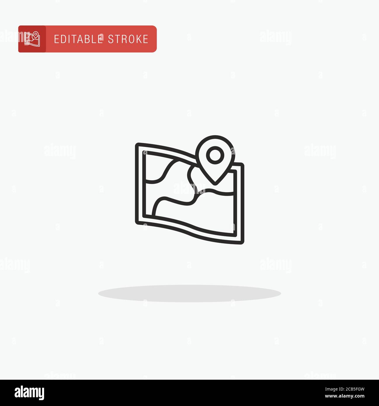 Map icon vector. Map icon for presentation Stock Vector Image & Art - Alamy