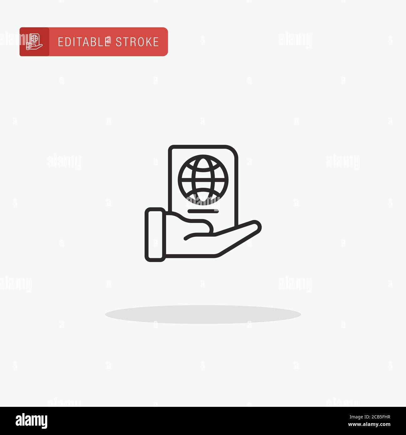 Passport Control icon vector. Passport Control icon for presentation ...