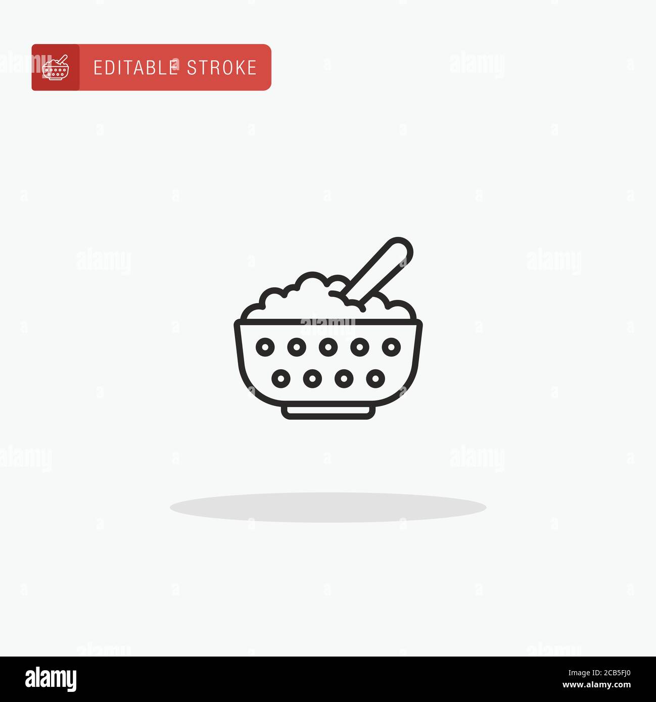 Porridge icon vector. Porridge icon for presentation Stock Vector Image ...
