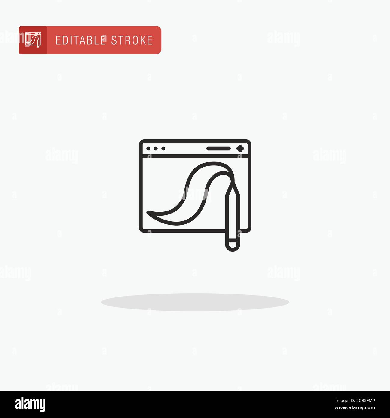 Brush Tool icon vector. Brush Tool icon for presentation Stock Vector ...