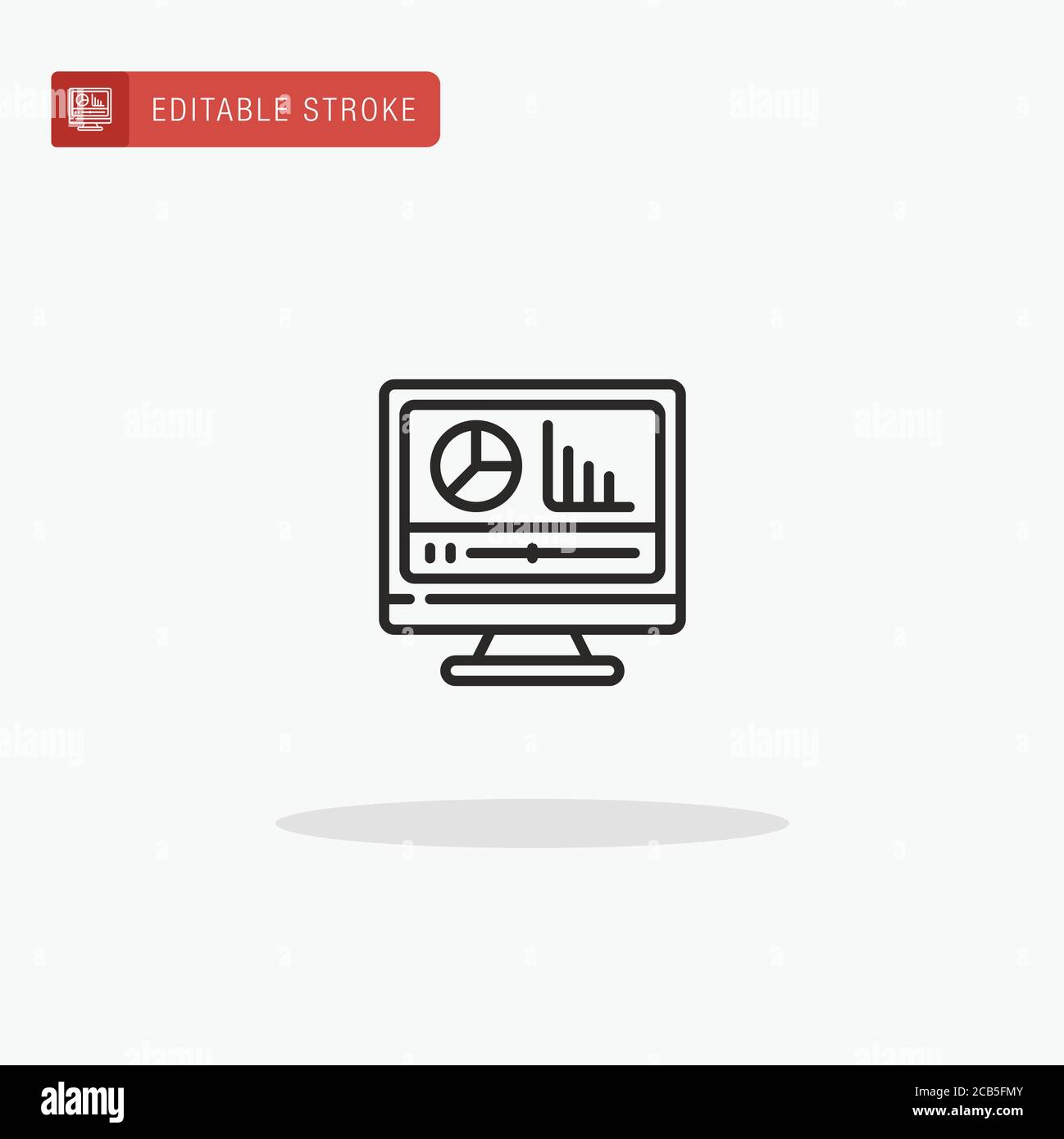 Computer icon vector. Computer icon for presentation Stock Vector Image ...
